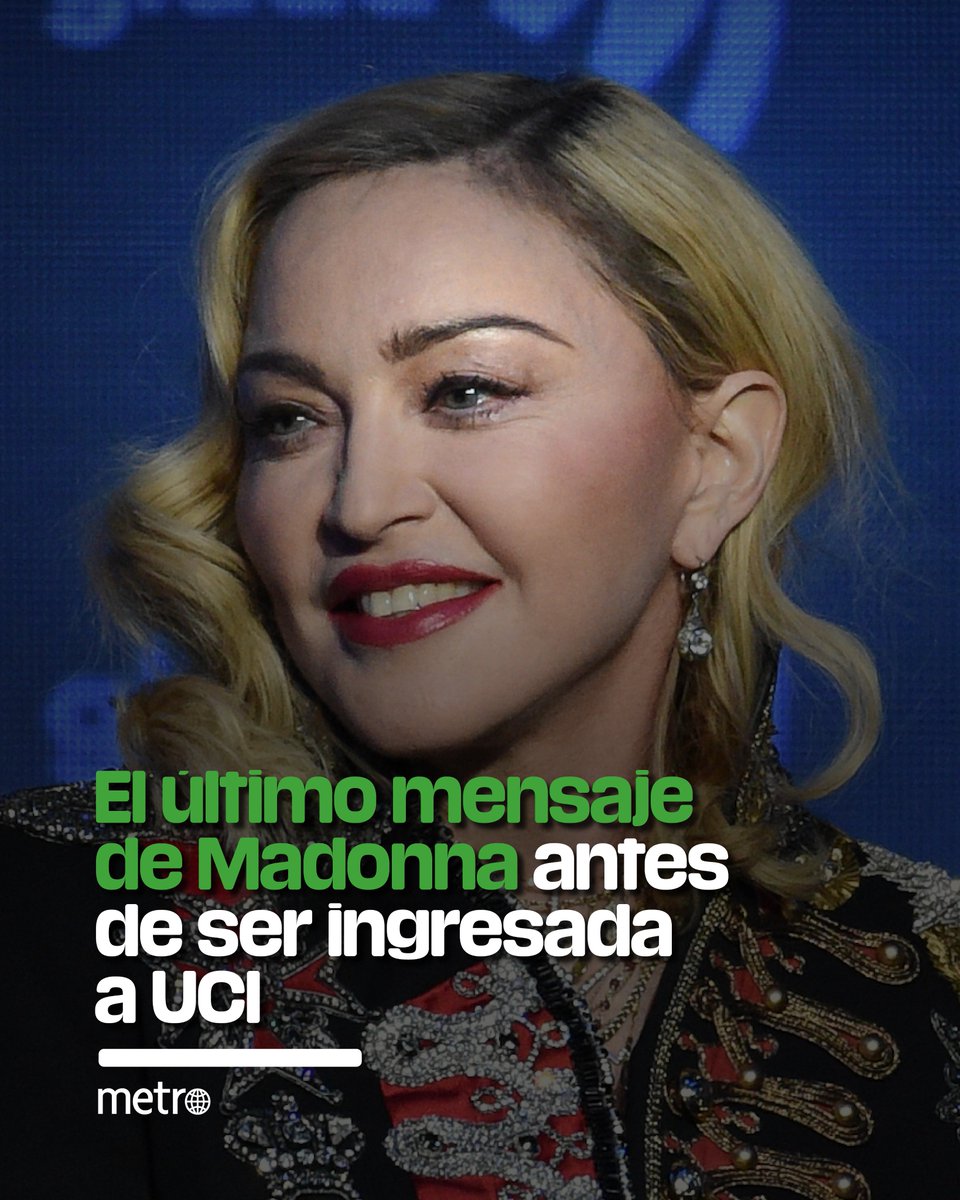 Metro Ecuador on Twitter: "Madonna sufrió una grave infección bacteriana. https://bit.ly/3NutSm2"