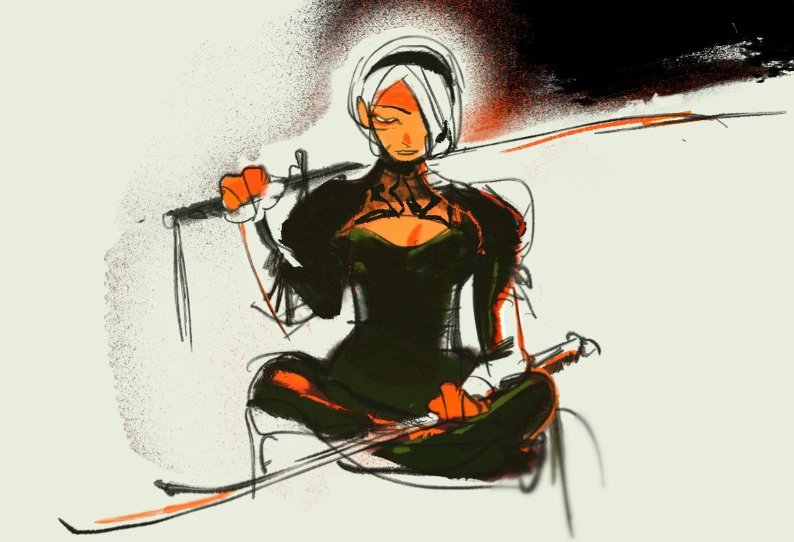 「went to a 2b figure drawing demo!」|yensのイラスト