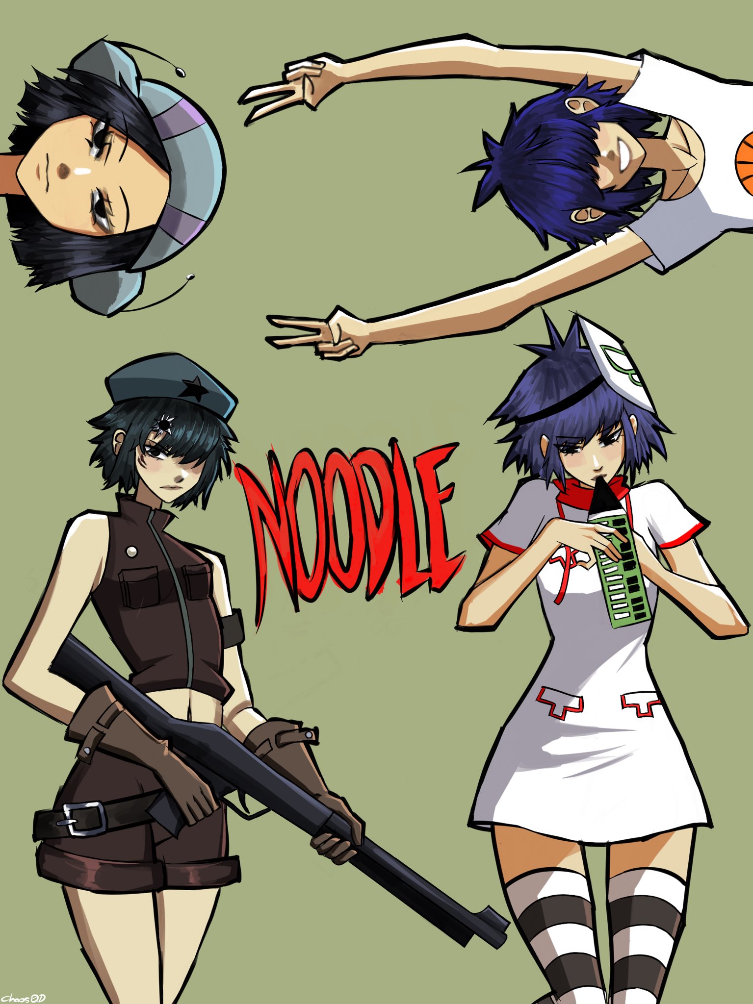 Gorillaz Cyborg Noodle Vs Noodle