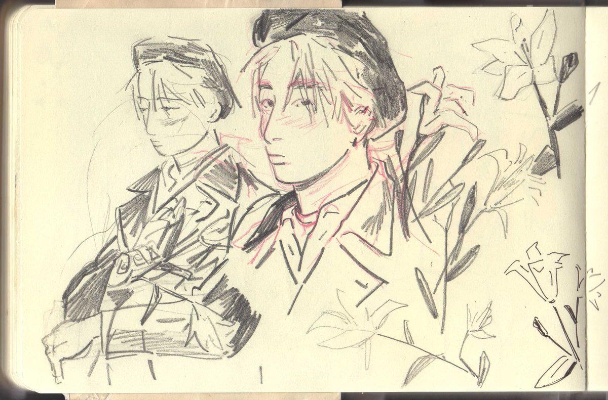 「absolutely random page of sketches inspired by some photos ...