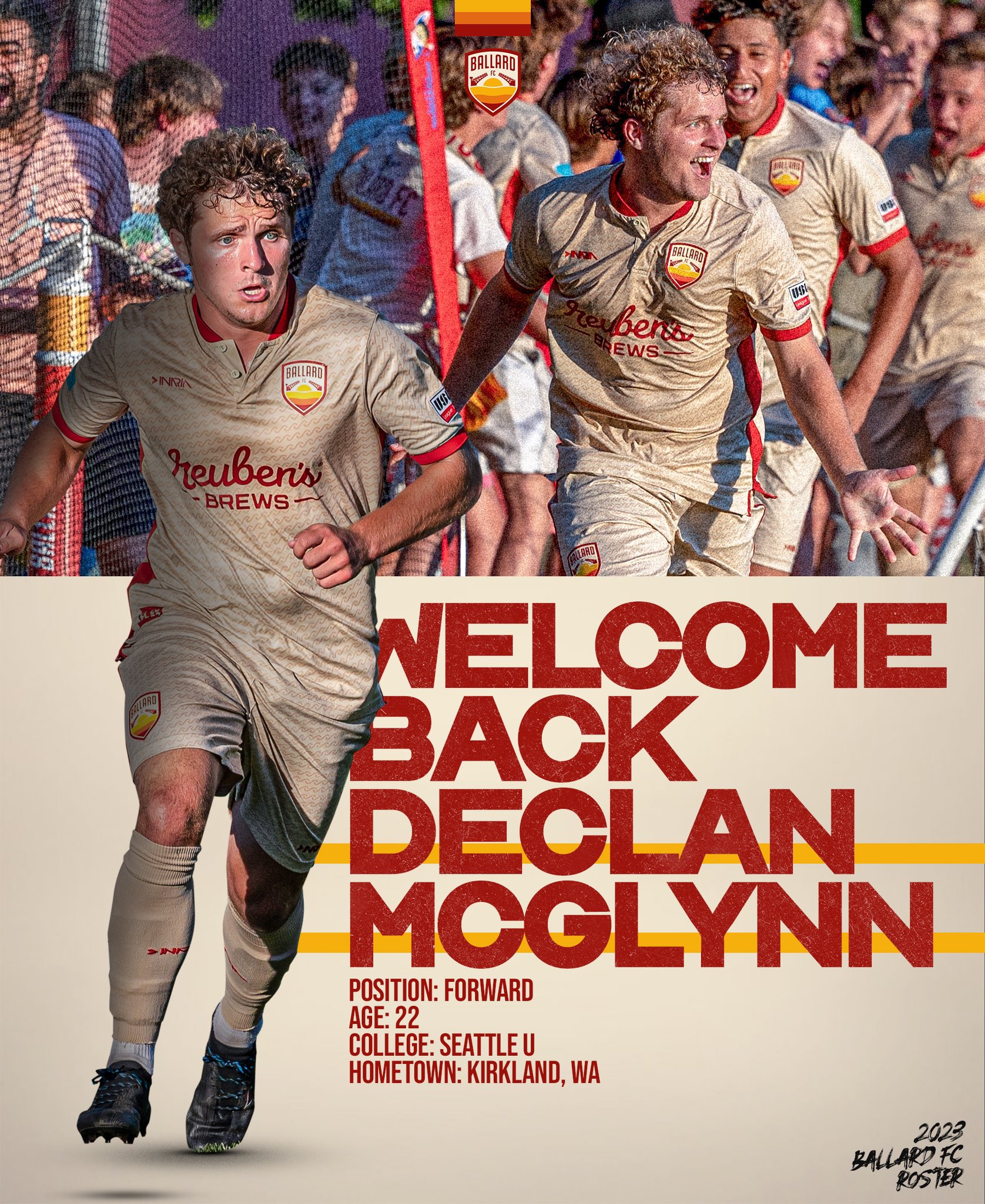 Ballard FC on Twitter: "DECKY'S BACK🔥 Declan McGlynn returns to Ballard FC! After a strong ...