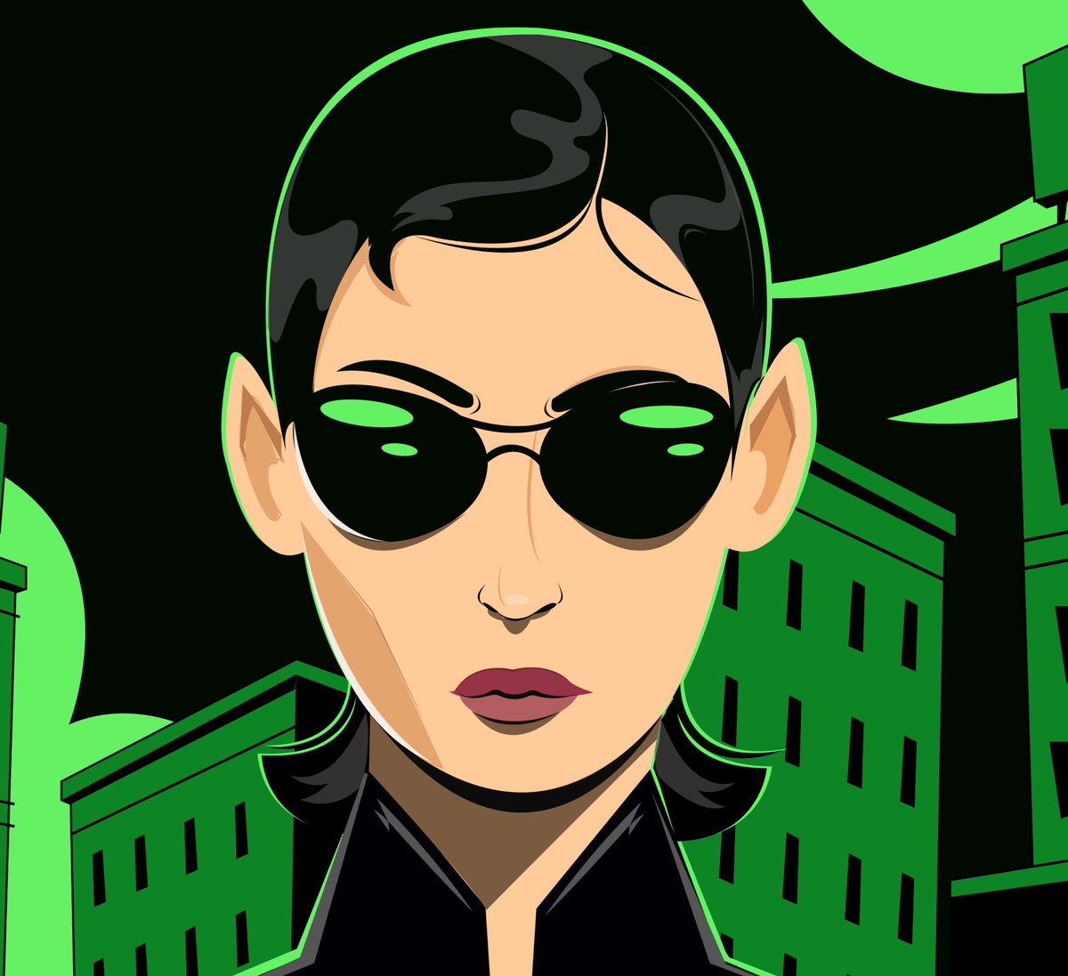 「Trinity for my #MatrixReloaded animated」|Thaddy ☆のイラスト