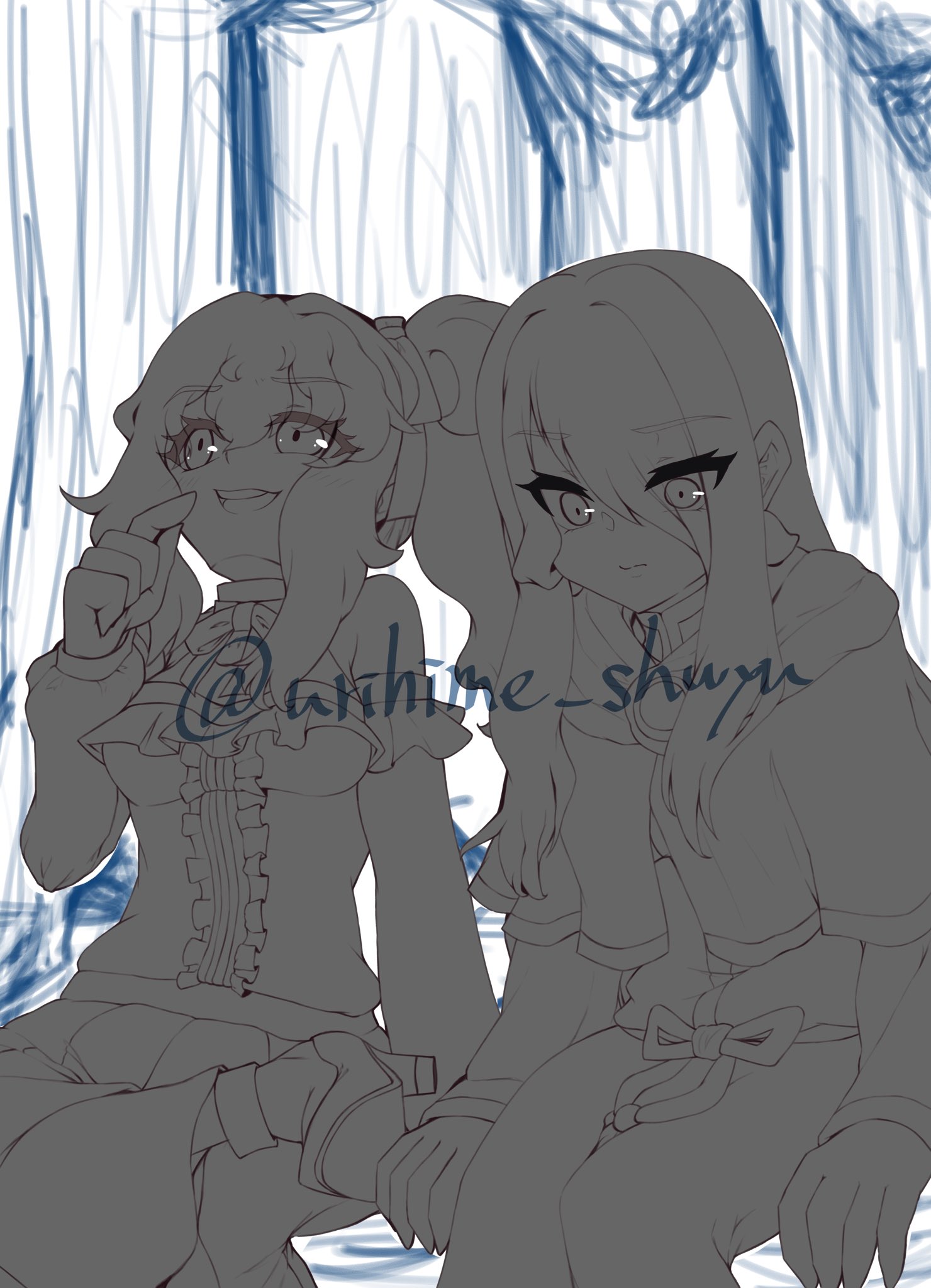 瓜姫 須臾@Skeb募集中(C102_日曜日東地区“ハ”ブロック32a) on Twitter: "朝の仕事前に少し進めてました〜 仕事後は ...