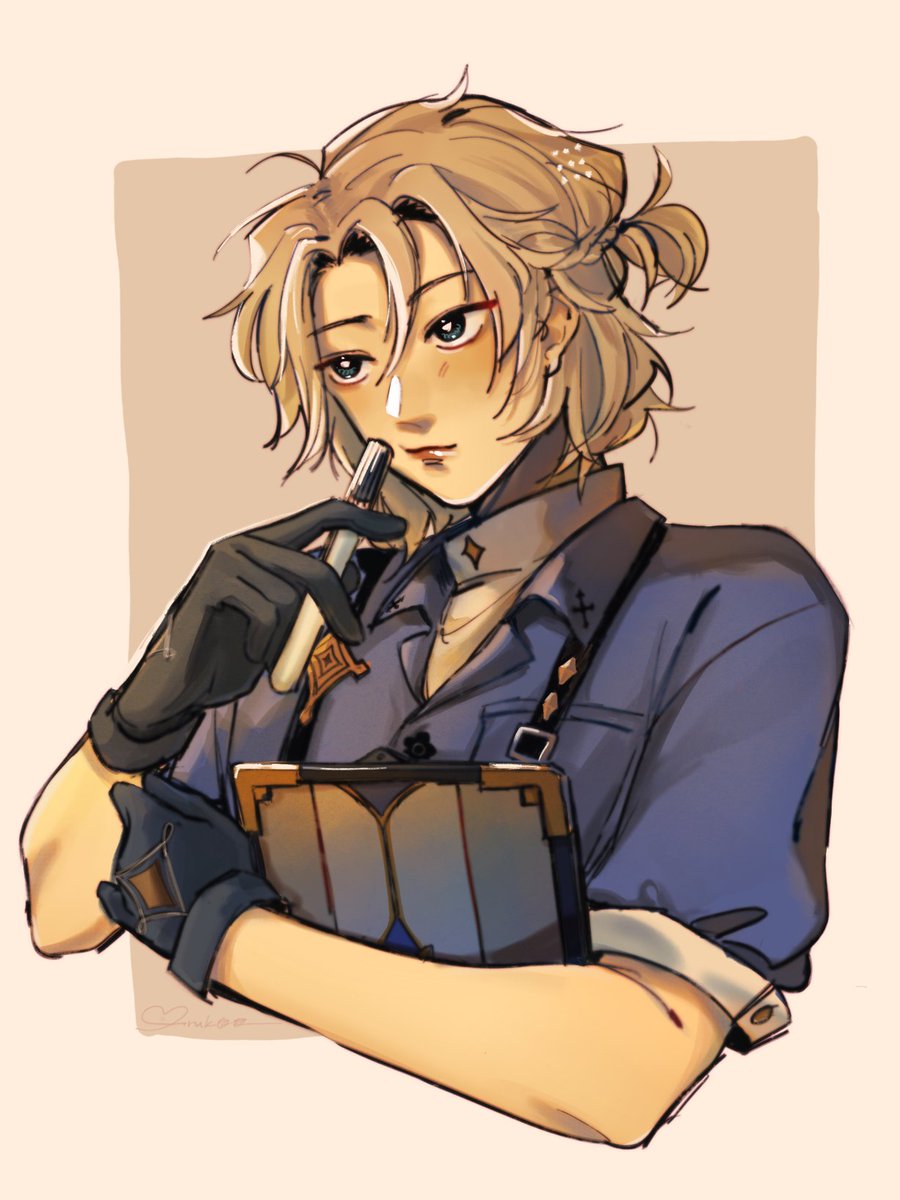 アルベド(原神) 「albedos new outfits rlly pretty!!! :]」|miru 💌 @ school...のイラスト