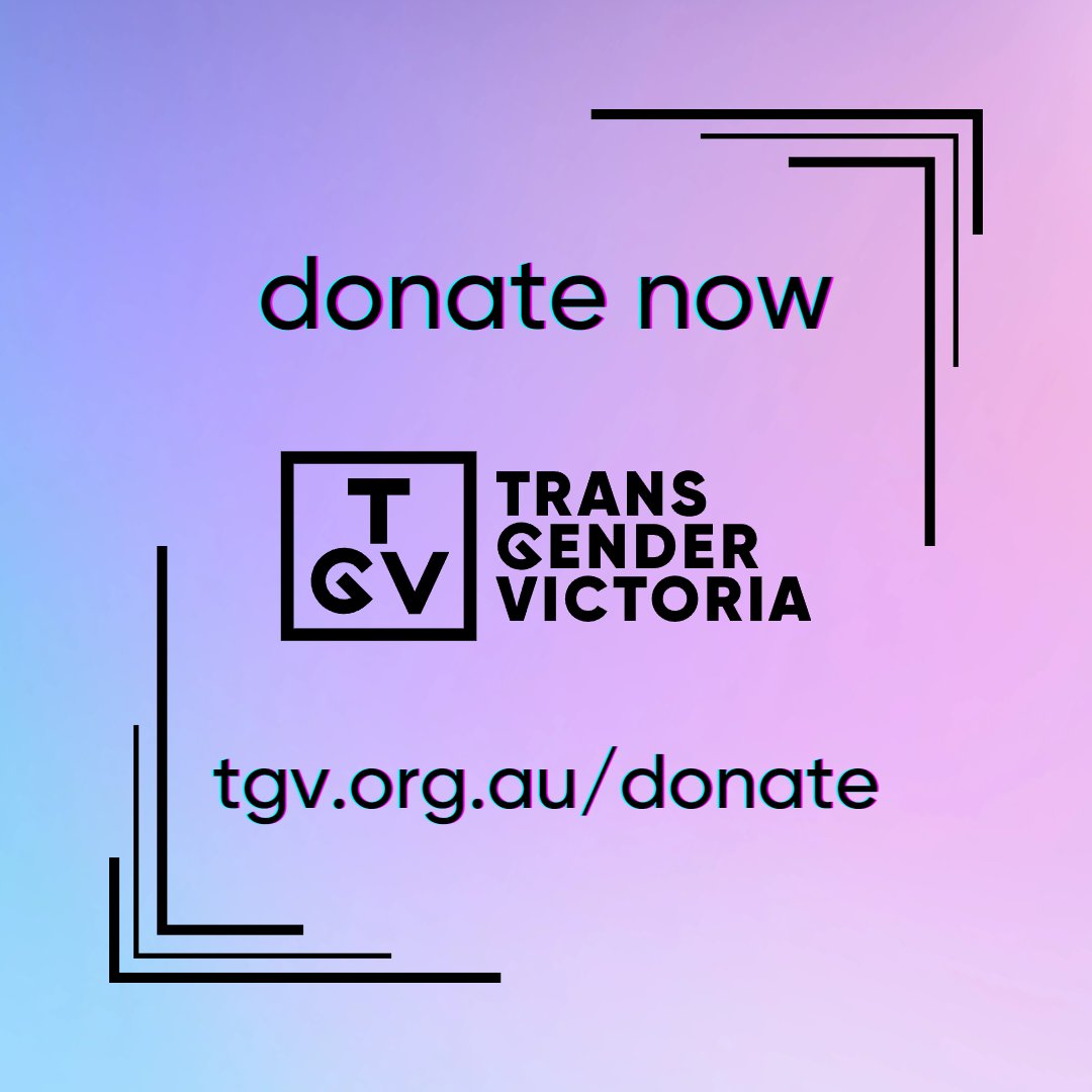 Transgender Victoria | TGV on Twitter: "Day 6: We're highlighting all the advocacy work that TGV ...