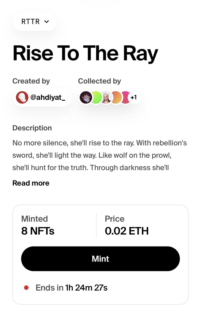 Asafa on Twitter: "RT @AjayAhdiyat: ONLY ONE HOUR LEFT ⏰ Thanks for those who mint this piece 🙌🏻 ...