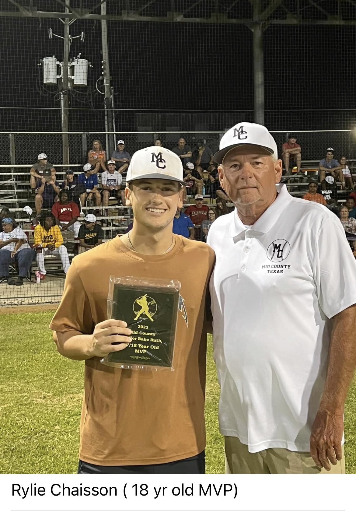 MidCountyBabeRuth on Twitter: "The 2023 18 yr old MVP goes to Rylie Chaisson (PNG) @PNG_baseball ...