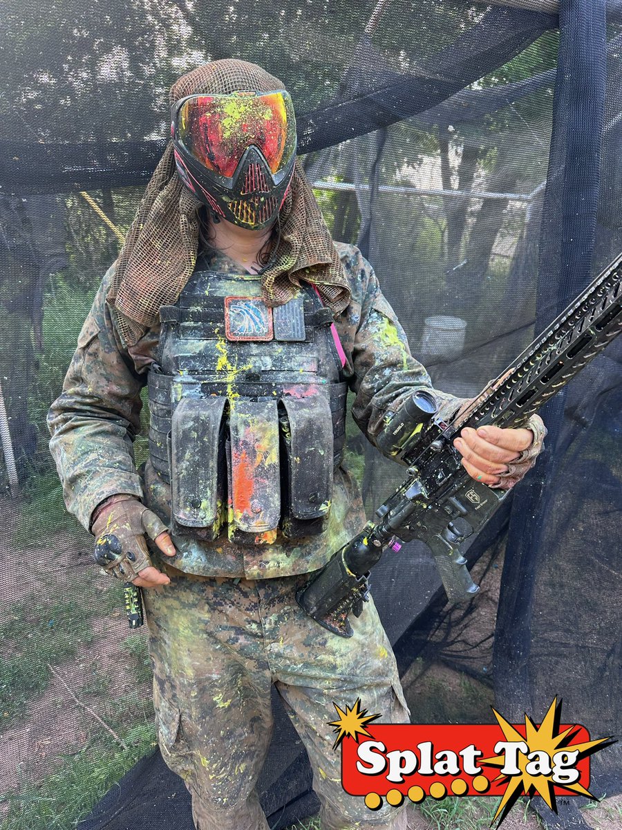 Paintball Splat On Mask