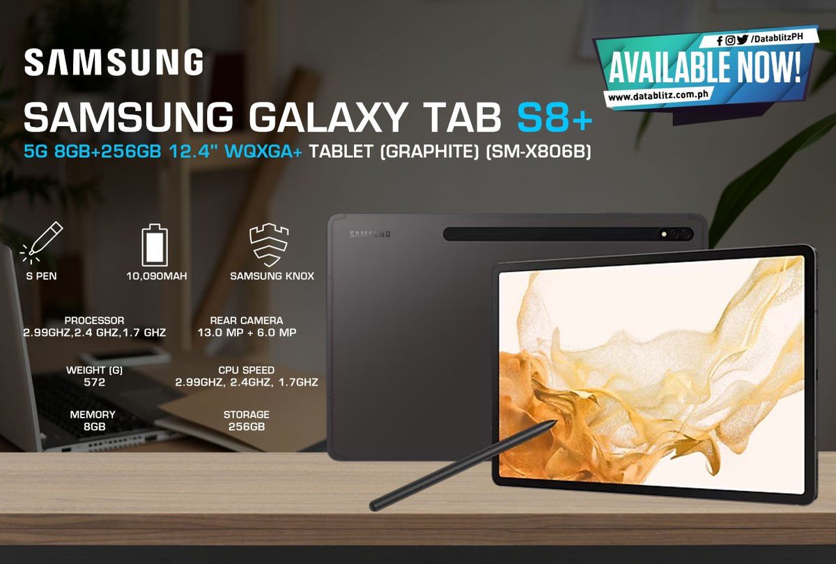 Datablitz On Twitter Limitless Possibility Samsung Galaxy Tab S8 5g