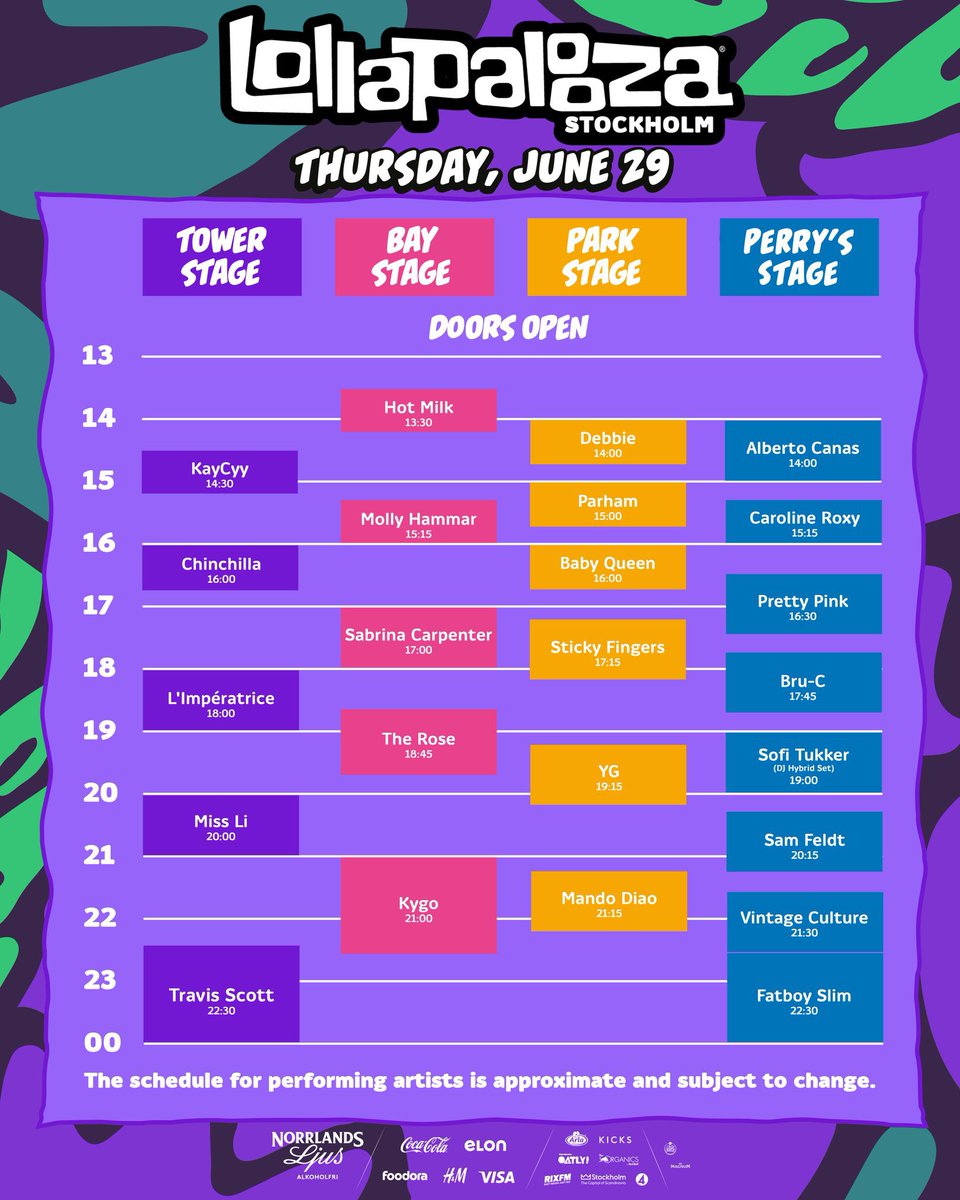 THE ROSE On Twitter TODAY TheRose At Lollapalooza Stockholm 6 45PM the-rose-on-twitter-today-therose-at-lollapalooza-stockholm-6-45pm