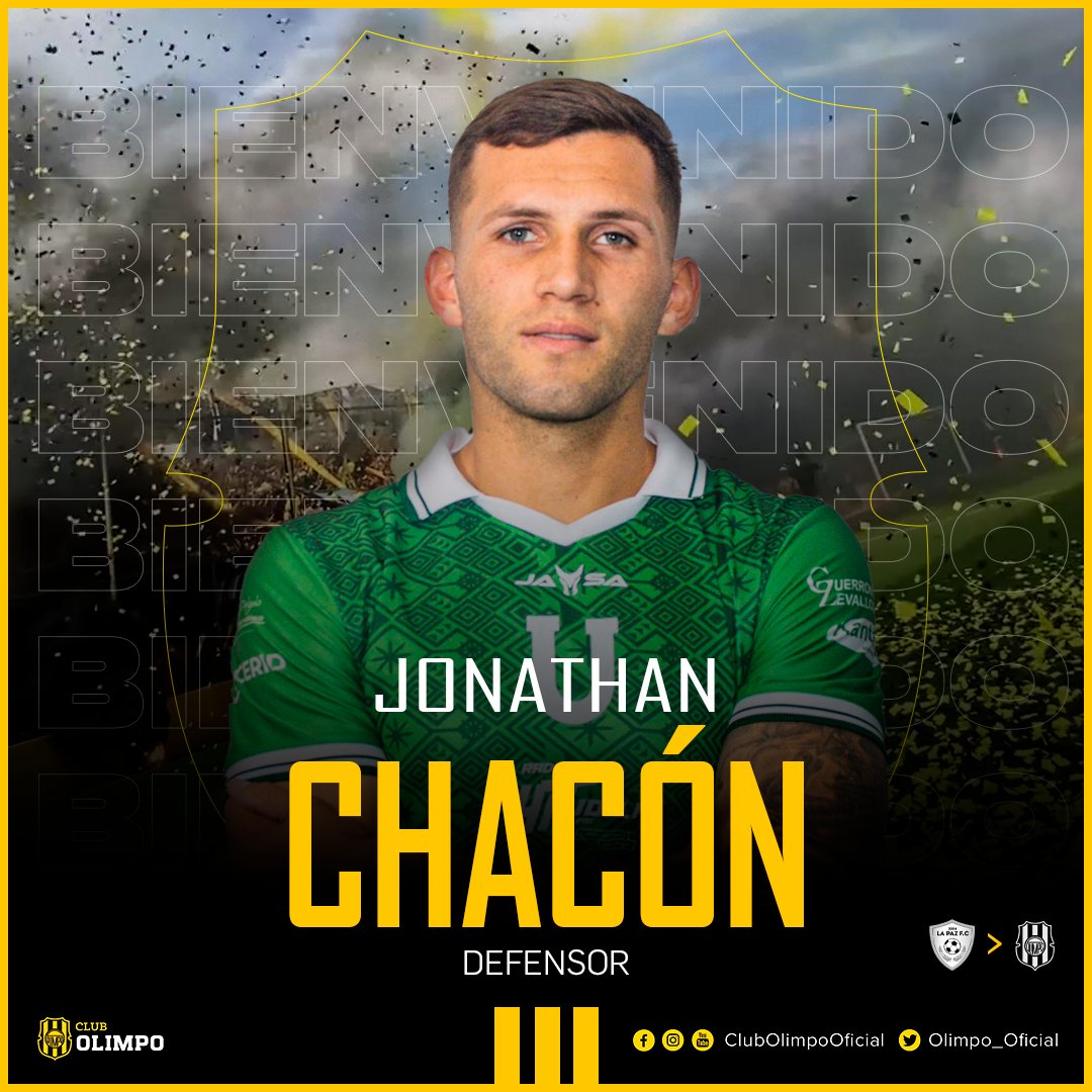Club Olimpo on Twitter: " 🏼 ¡Bienvenido Jonathan! 🏃🏼 El defensor central Jonathan Chacón es ...
