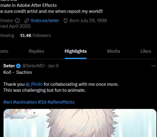 Seter on Twitter: "Noticed this new tab in profile. Pretty cool. It's like media tab but you ...