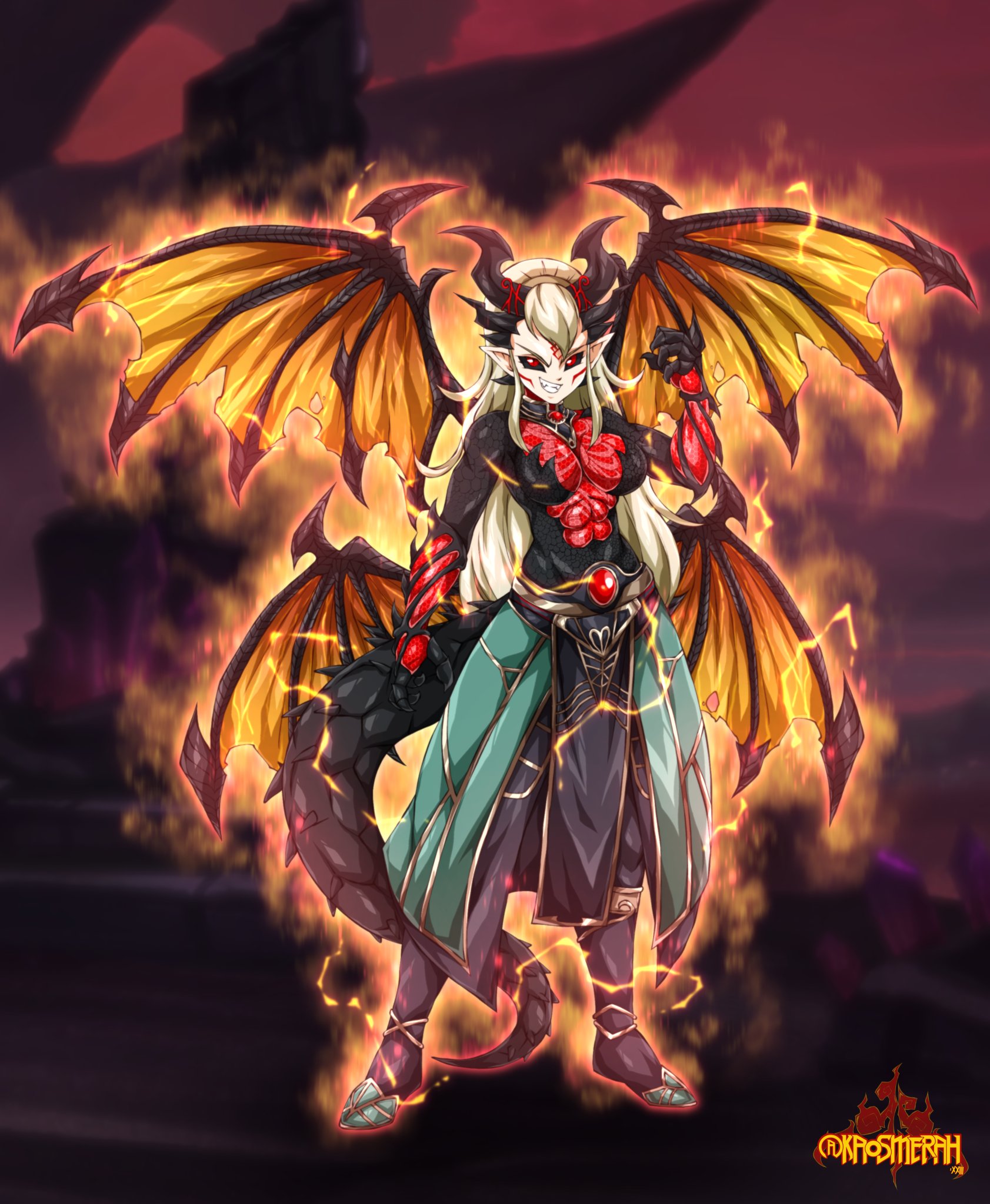 Dragon Human Hybrid Anime Male