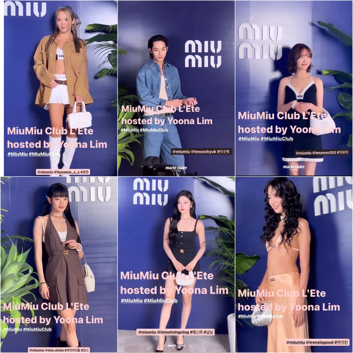 Mystarmyangel on Twitter: "230629 Miu Miu Club L'Ete Collection hosted by YoonA Lim, Miu Miu ...