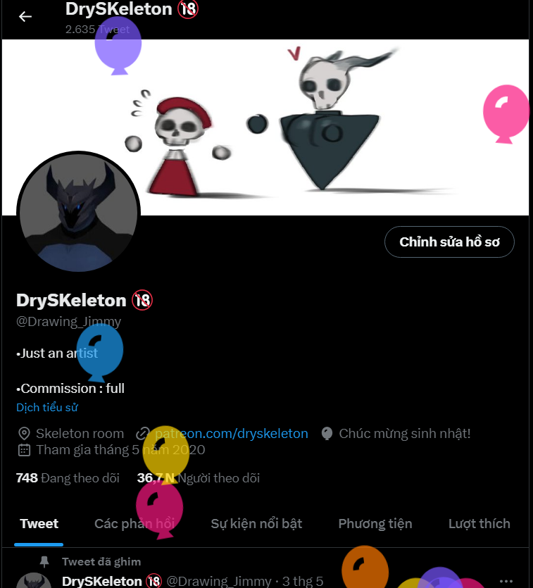 DrySKeleton 🔞 on Twitter: "Balloons flying everywhere"