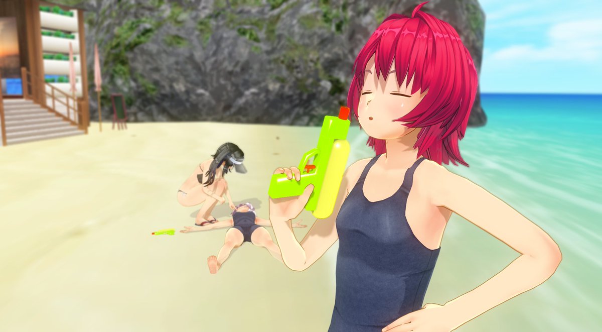 Ggコロンビア On Twitter Rt Sakura54292189 またつまらぬものを撃ってしまったフッ カスタムスク水の日 Com3d2 うちのこ