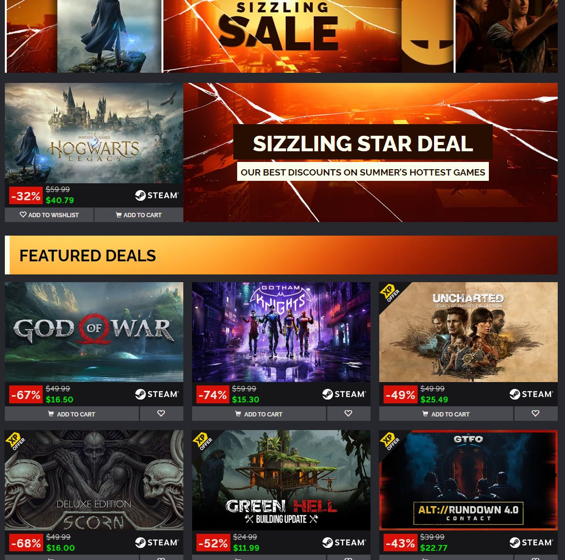 Wario64 on Twitter: "GMG Sizzling Sale https://bit.ly/3Pxwn9P #ad more deals https://bit.ly/3Nv24Og"