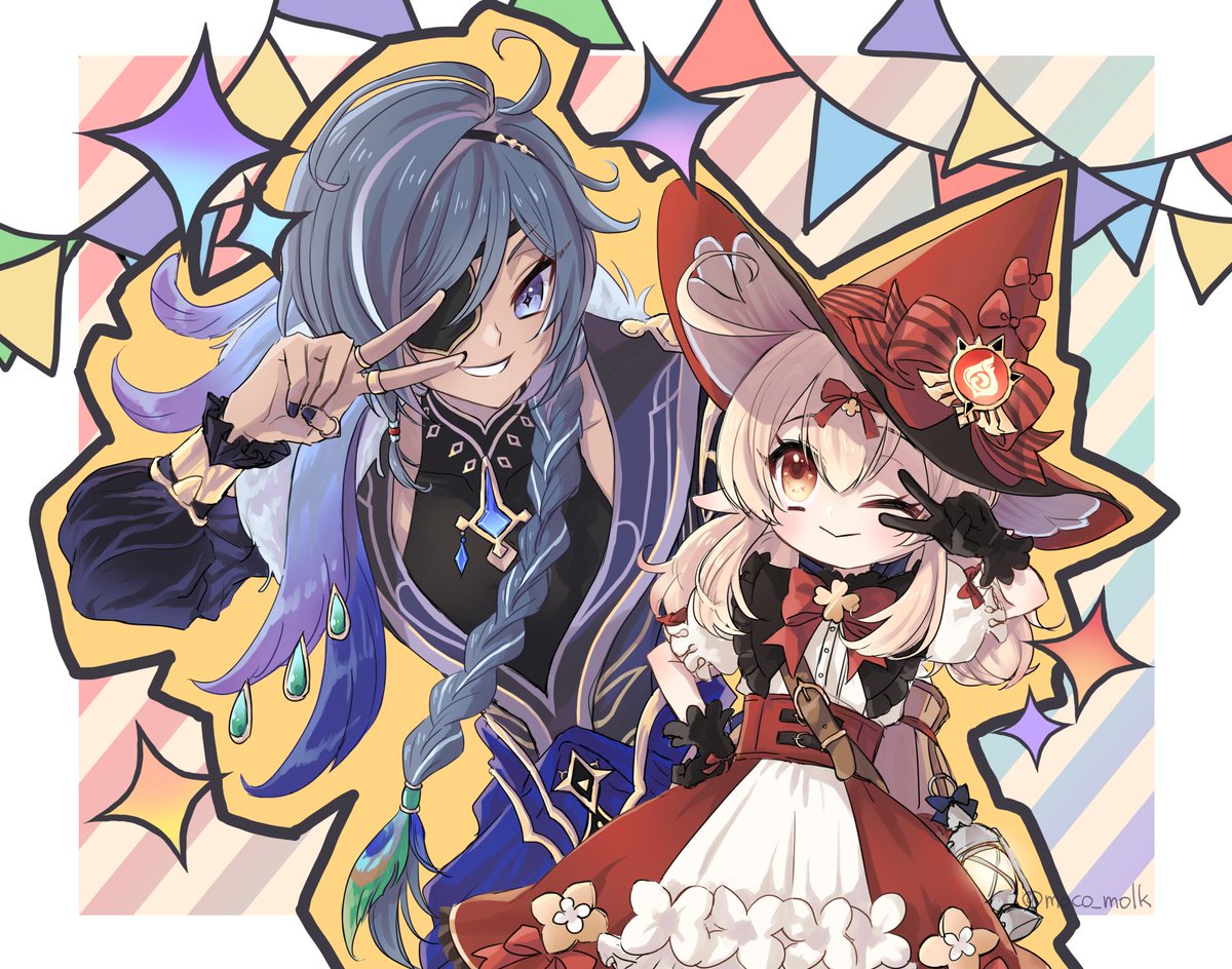 🔞🔞AMY | Fem 🐳 ️ Enthusiast on Twitter: "RT @moco_molk: 😎 ️ #Kaeya #Klee"