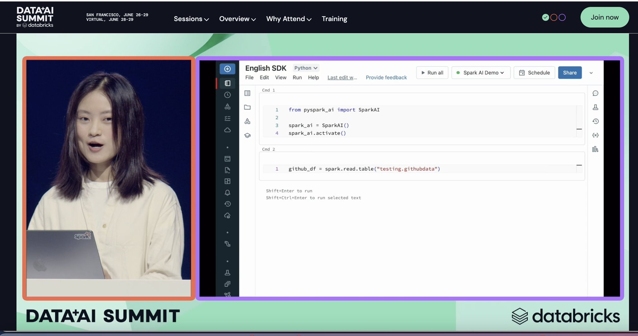 Eric Kavanagh on #DMRadio on Twitter: ""The English SDK for @apachespark_ ?!" #wow @databricks # ...