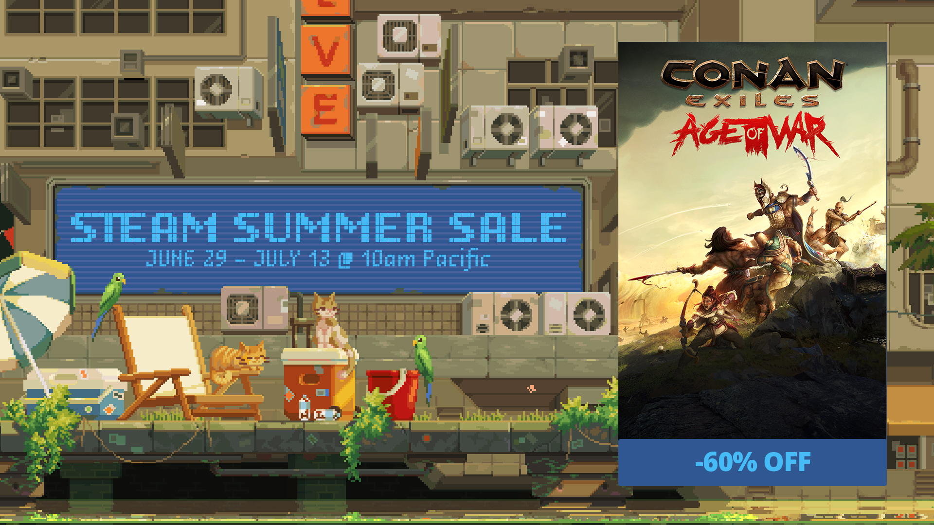 Conan Exiles on Twitter: "The Steam Summer Sale is live! 🌴 Grab Conan Exiles and the DLC packs ...