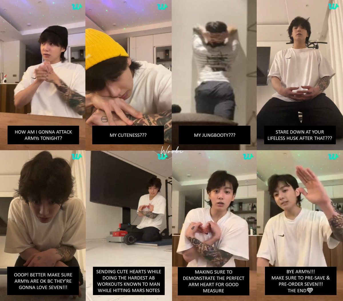 𝓦𝓸𝓸𝓫𝓲 ⁷ on Twitter: "JK's SEVEN live promo in a nutshell... 💜🤣💜 #JKLIVE #JungKook #정국 #JungKook ...