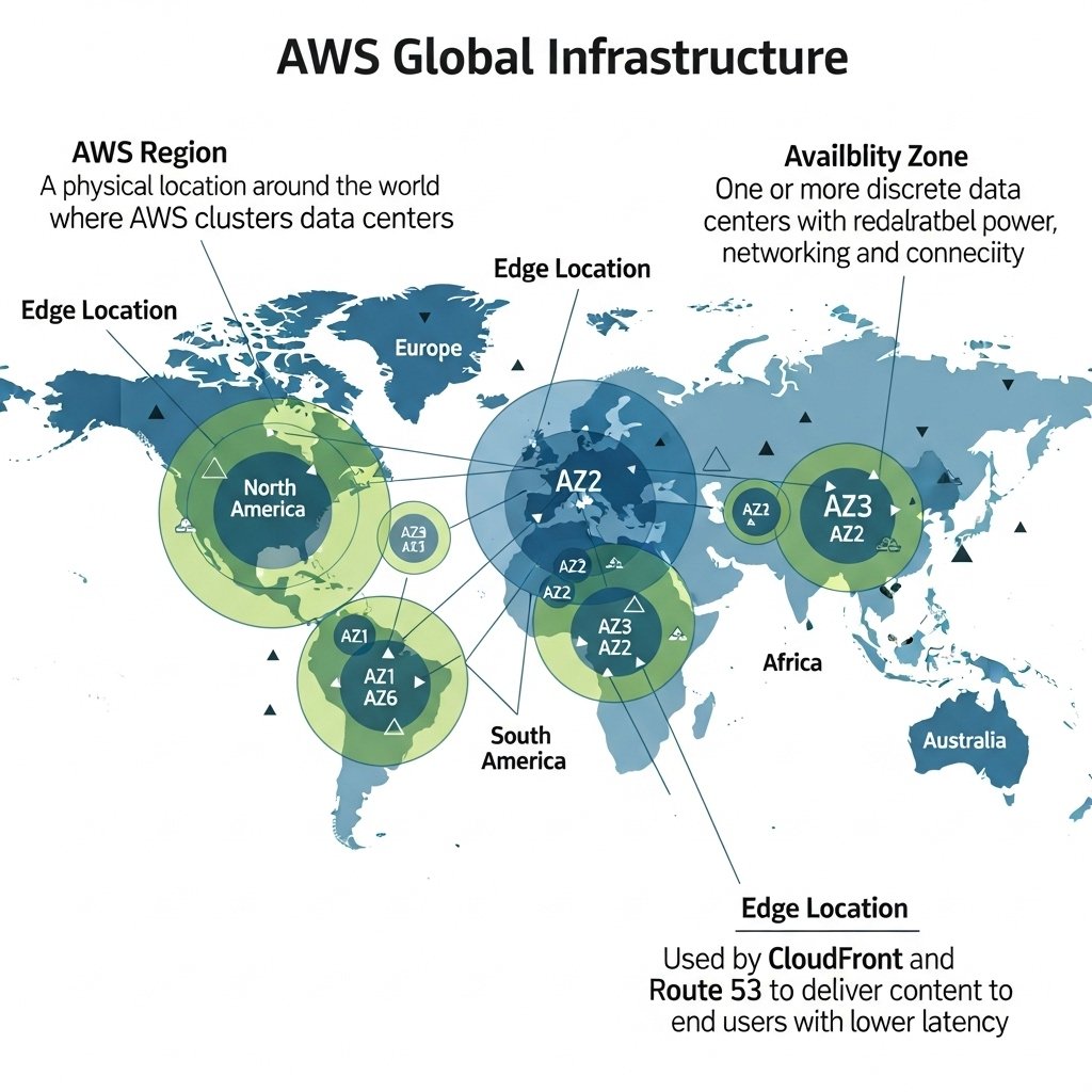 AWS Global Infrastructure (Regions, Availability Zones, Edge Locations ...