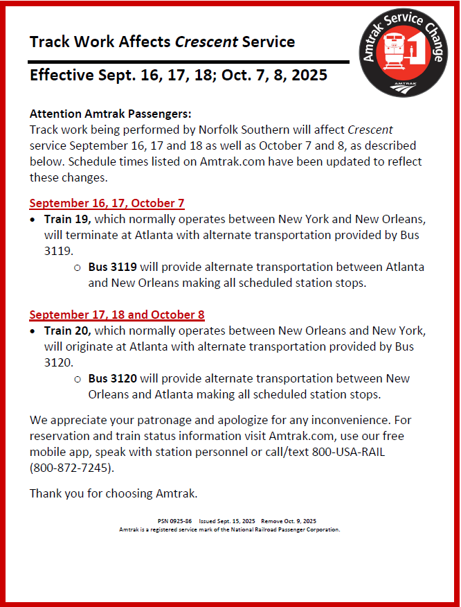 Long Distance Service Upgrades - Amtrak Media