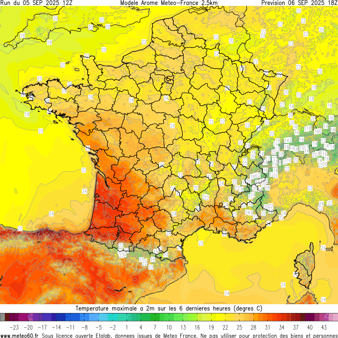 Météo Tours (37000) - Prévisions de Météo France heure par heure - Météo60