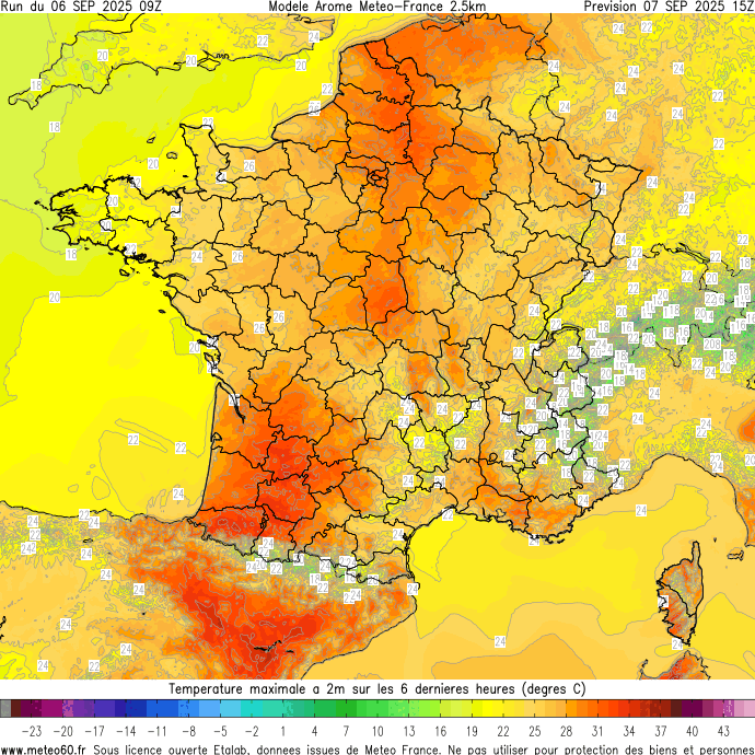 Météo Tours (37000) - Prévisions de Météo France heure par heure - Météo60