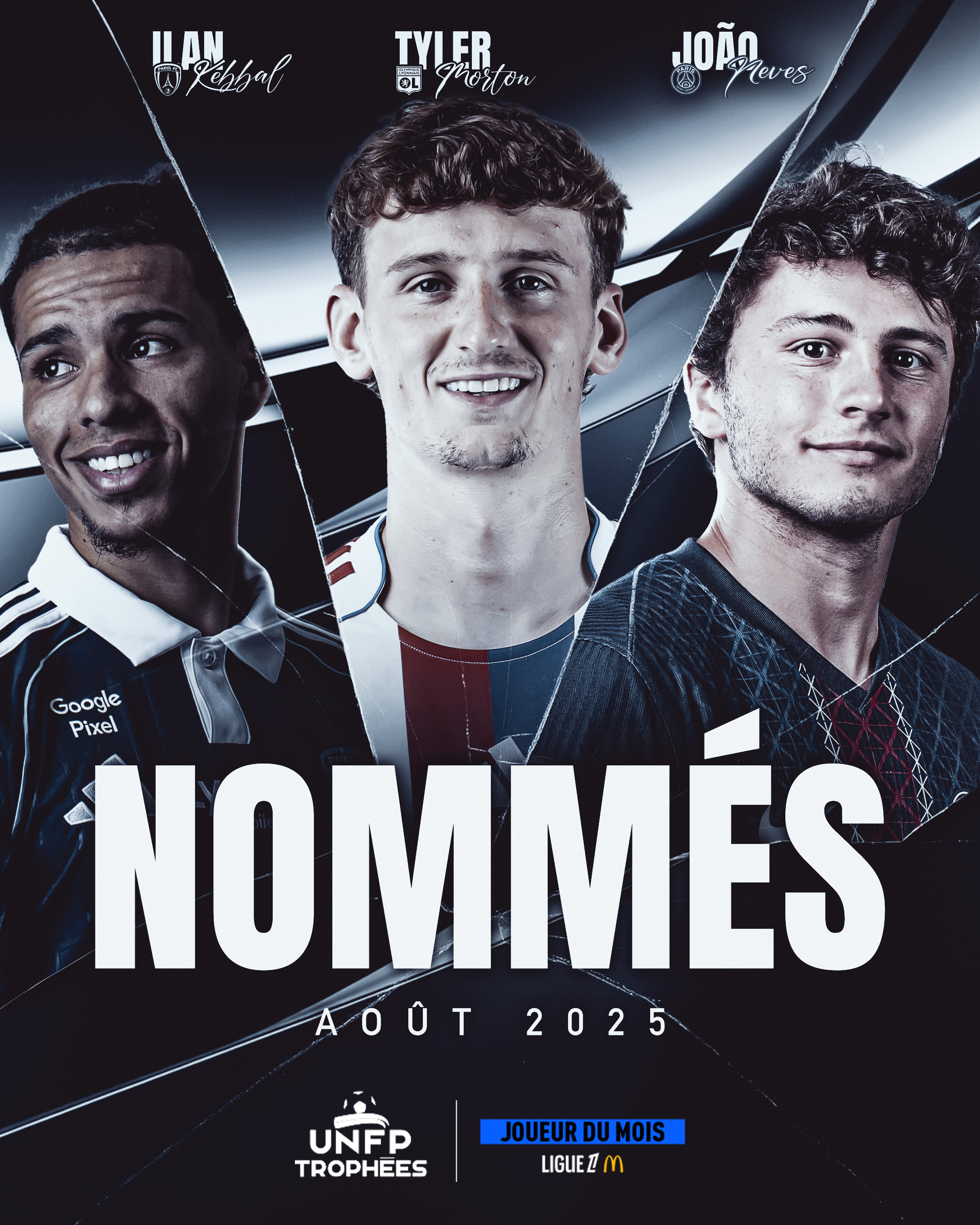 Ligue 1 : les nommés pour le trophée UNFP du joueur du mois d’août dévoilés