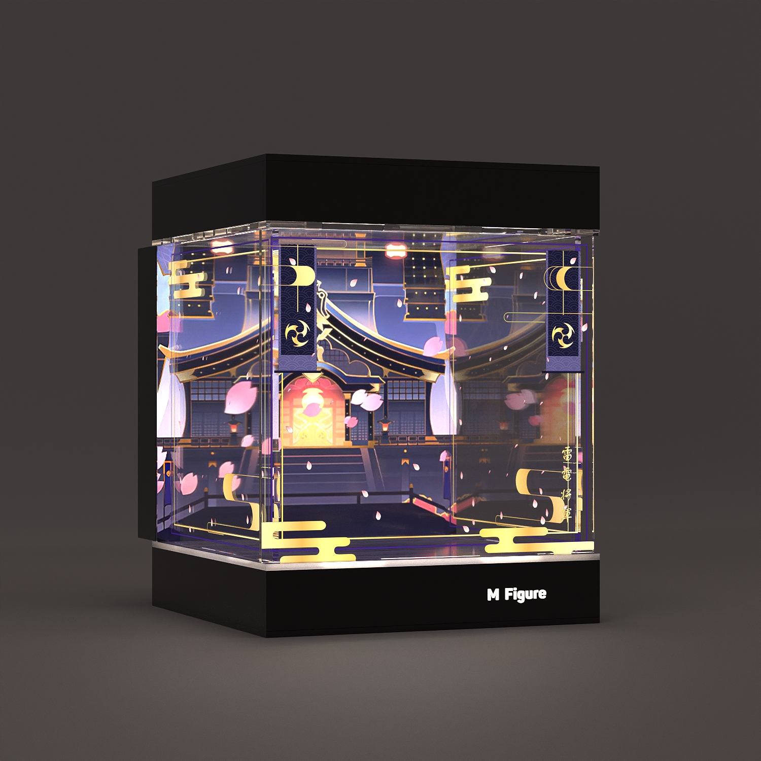 Hộp Trưng Bày MÔ HÌNH Raiden Shogun - Genshin Impact - God of Thunder (Apex)(M Figure)Mica Box