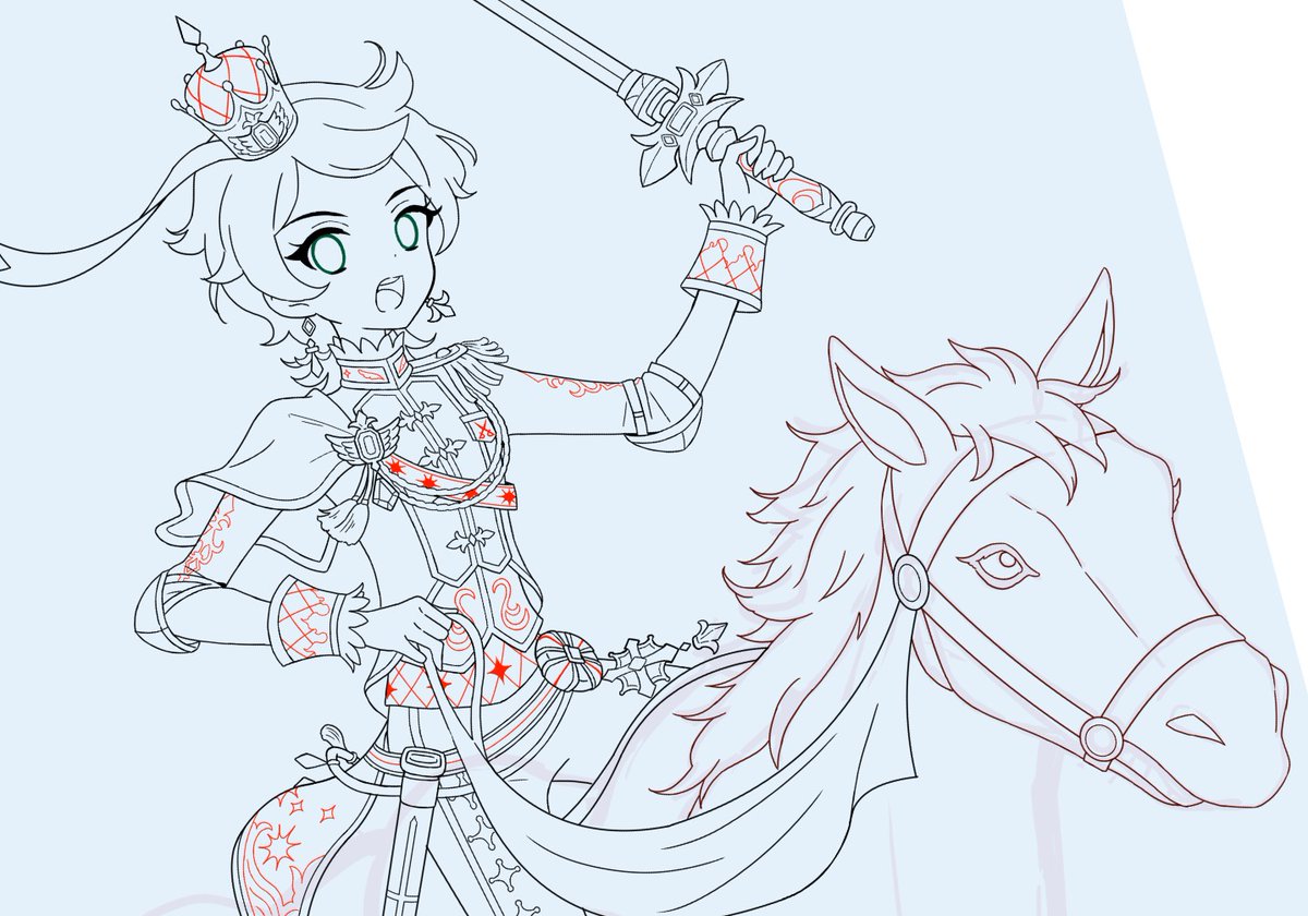 「馬描くのむずい」|うっけ🕊コミティア5/5 C01bのイラスト