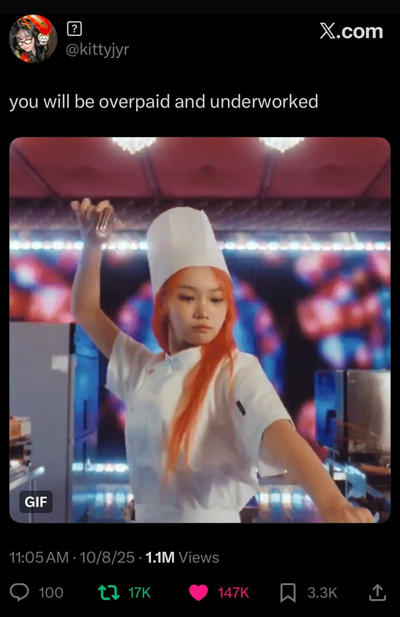 251010 A #CHAEWON chef gif from LE SSERAFIM’s new comeback teaser is ...