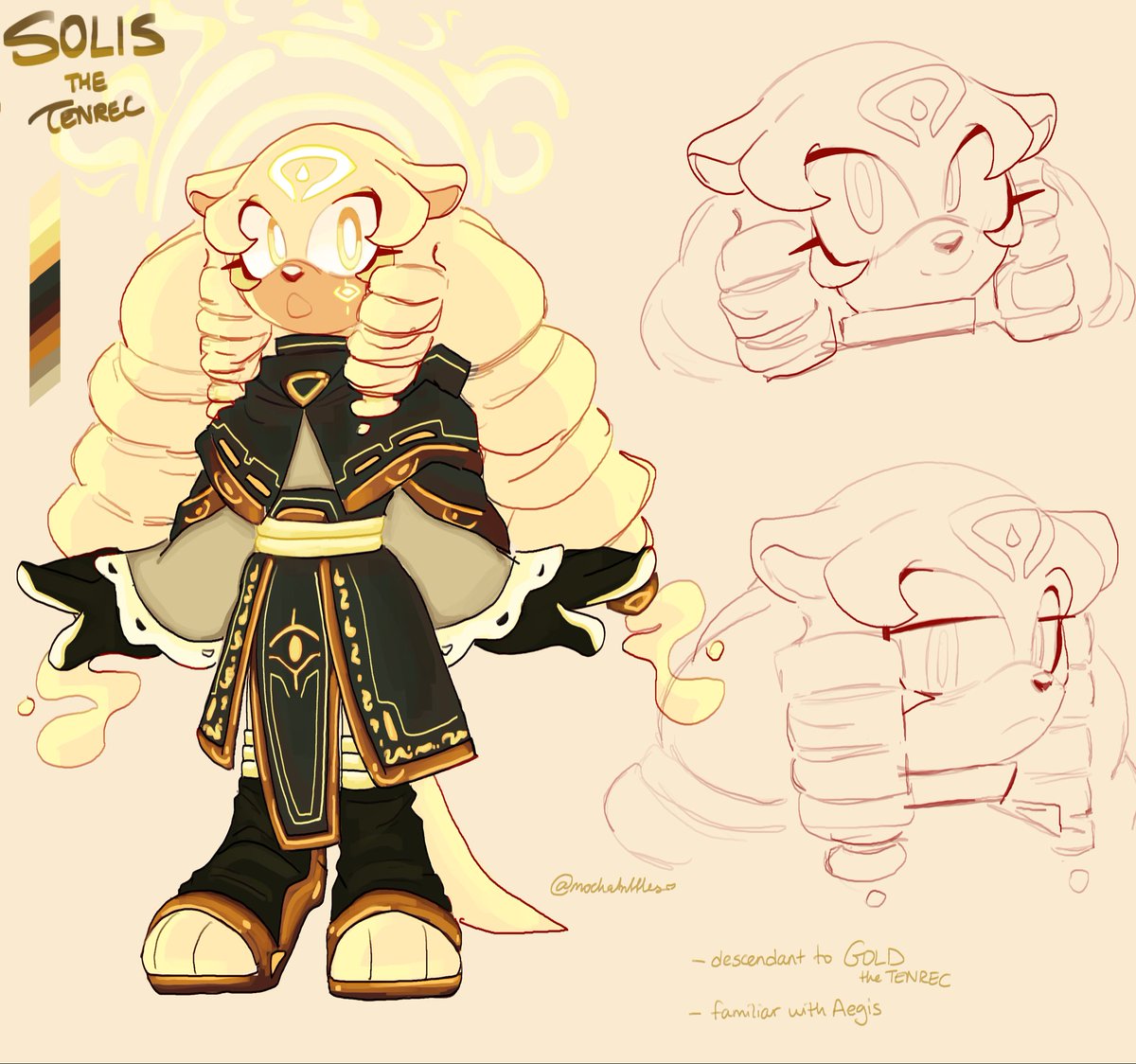 Meet Gold’s descendant from the far far future, Solis the Tenrec https ...