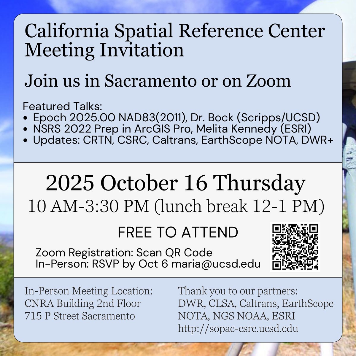 California Spatial Reference Center (CSRC)/CRTN (@CSRC_CRTN) / Posts / X