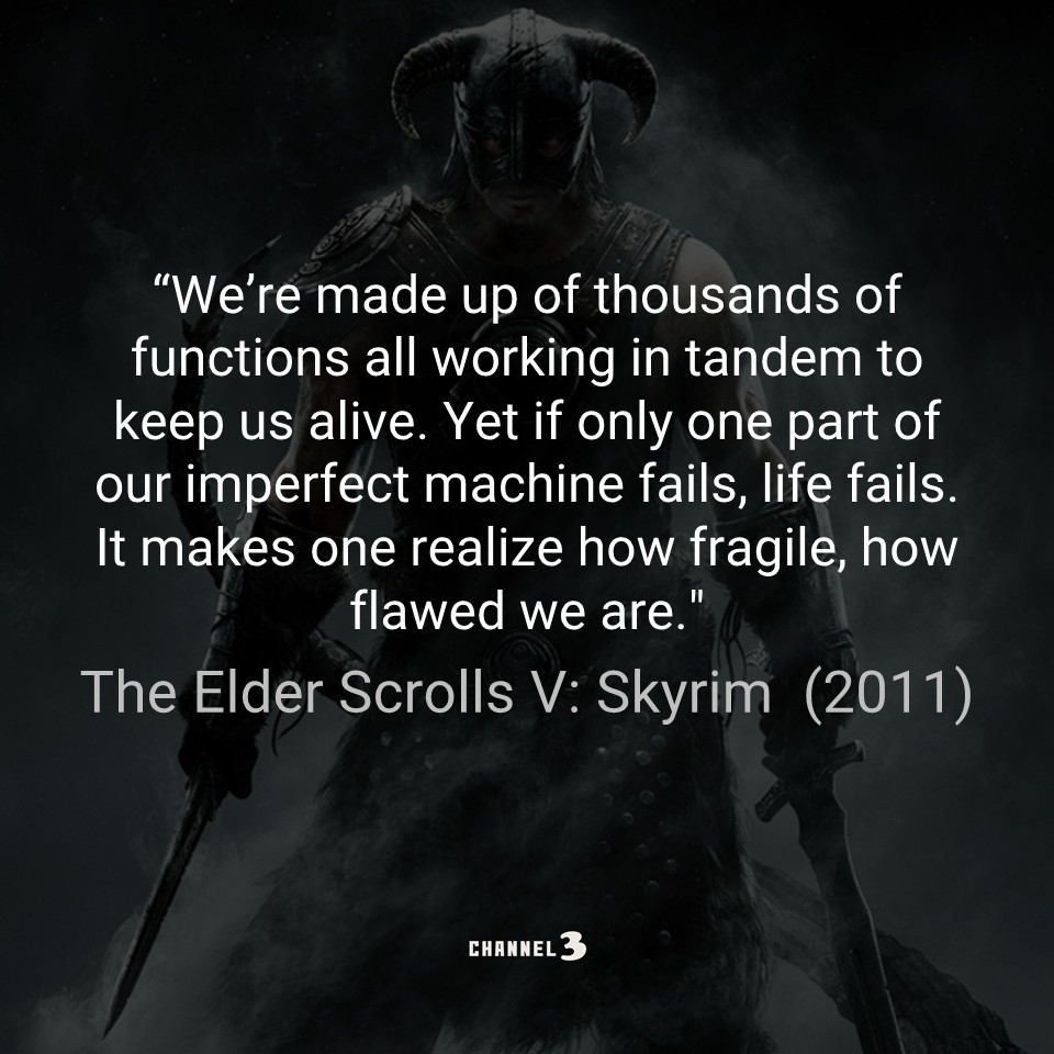 Skyrim Badass Quotes Baldur's Gate 3 Narrator Performs Iconic Video