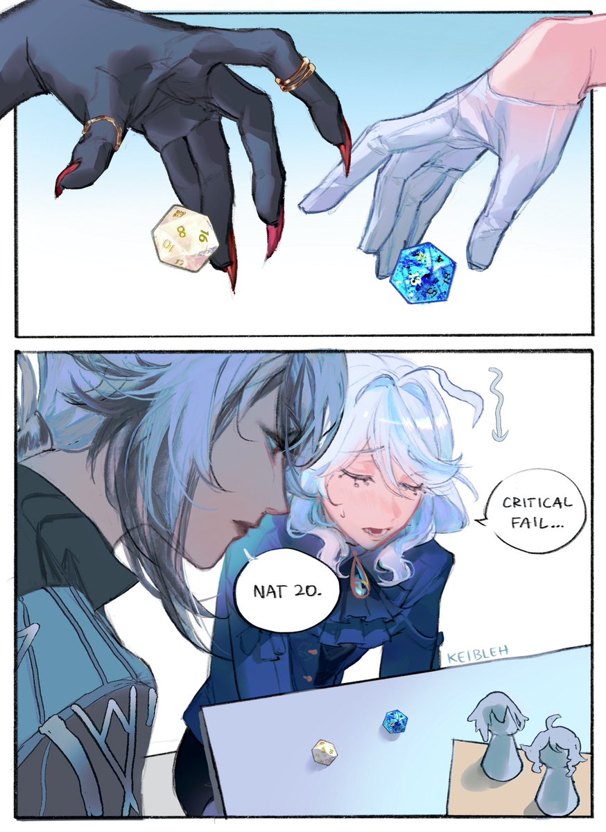 「their first dnd session together 🎲 #arlefuri 」KeiB の漫画