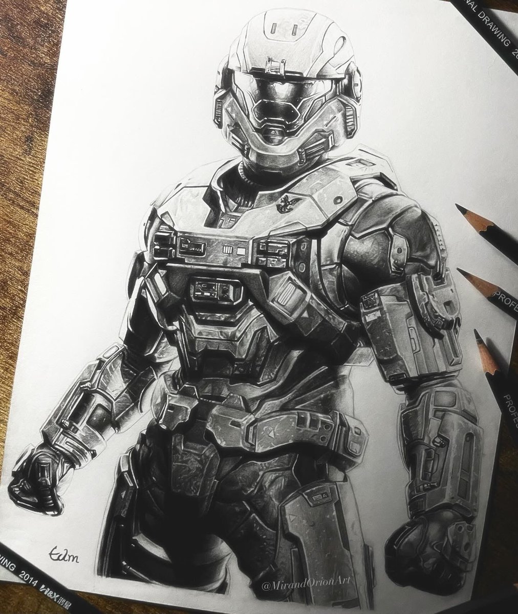 Master Chief Drawing Reference