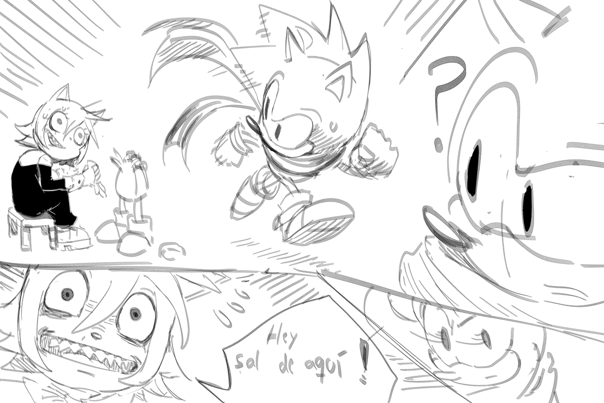 A small interaction I made in comic format sonic vessel- garret by ...