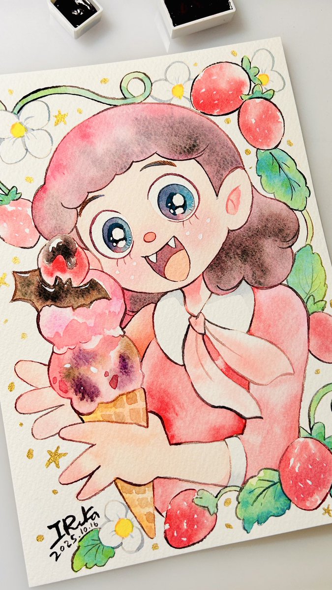 「Strawberry Vampireのファンアートです!」|Ruka🐬いるかのイラスト