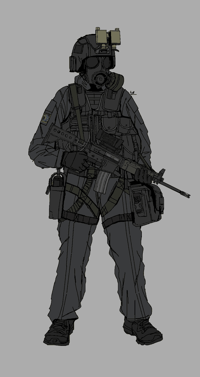 another artwork of Mercenary Contractor STALKER 2 concept fanart. # ...