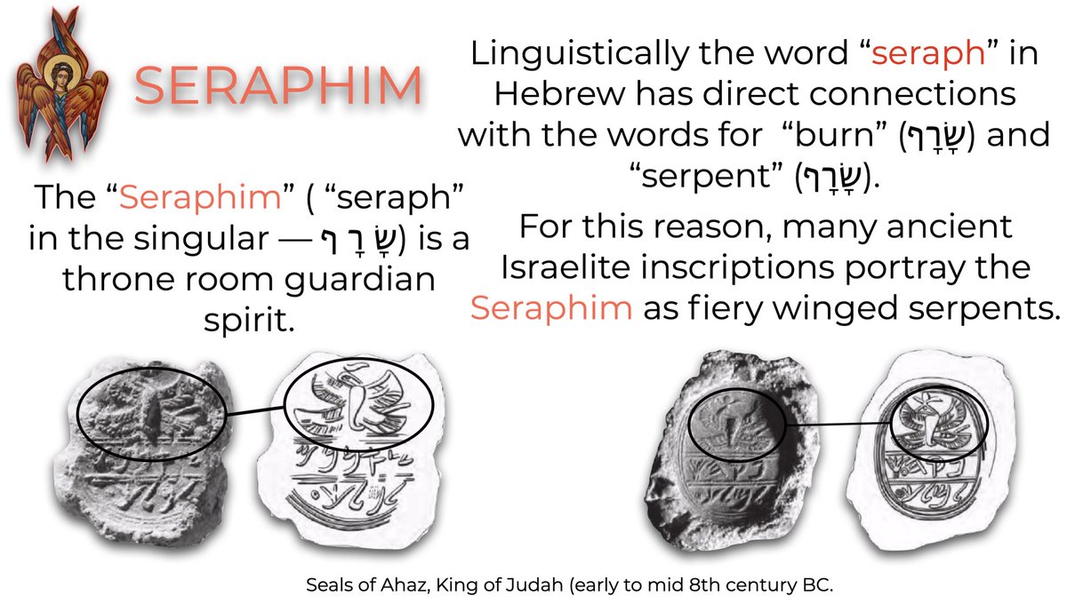 Linguistically the word "seraph" in Hebrew has direct connections with ...