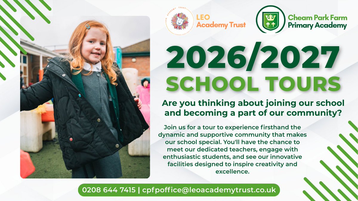 Welcome to Cheam Park Farm Primary Academy.