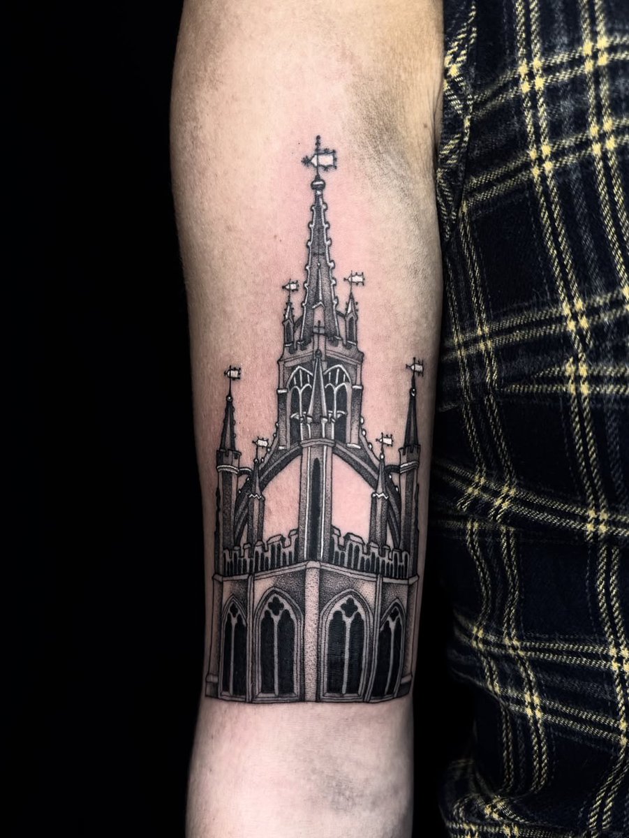 Gothic Tower Tattoos Gothic Castle By Matt At Remington Tattoo In San