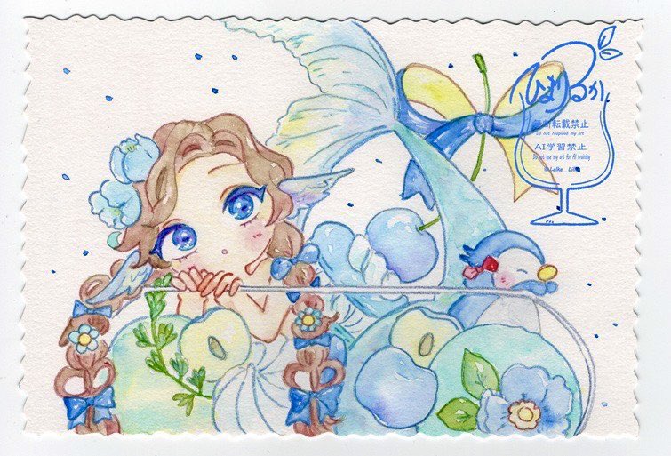 #ラメールメリゼ (仮)！！ マーメイド×スイーツ×ペンギンを描きがち クラゲも描きたい 4枚目は「声を失った花嫁」ということで、元人魚という ...