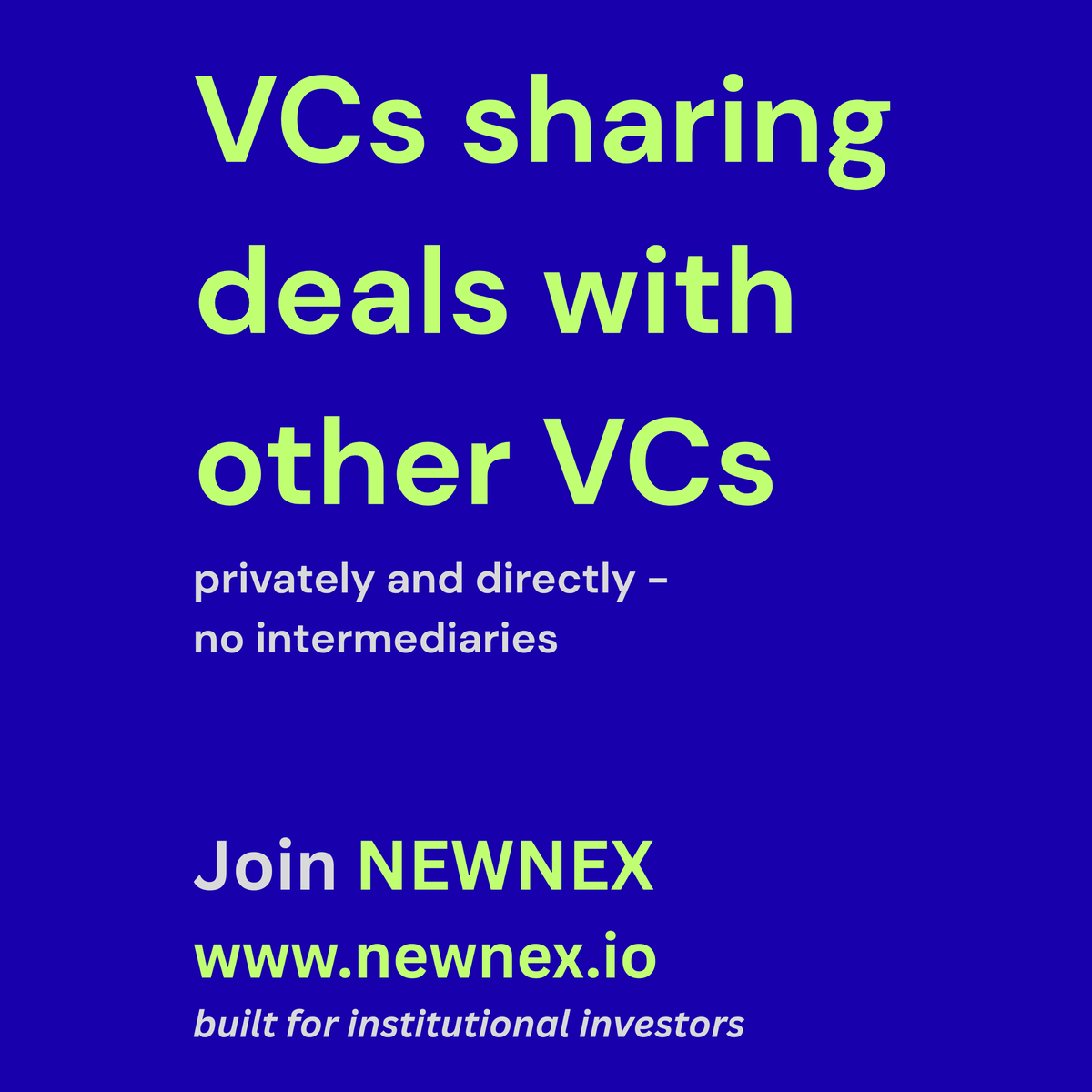 NEWNEX - VC Syndication & Co-Investment Platform (@NewnexHQ) / Posts / X