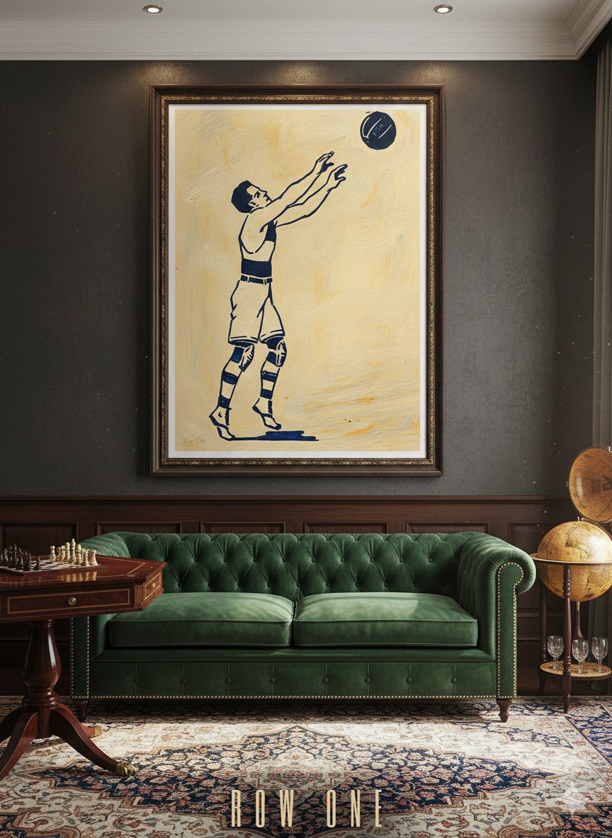 Retro Style Sport Room Designs IDEA4WALL Sport "Vintage Retro Football