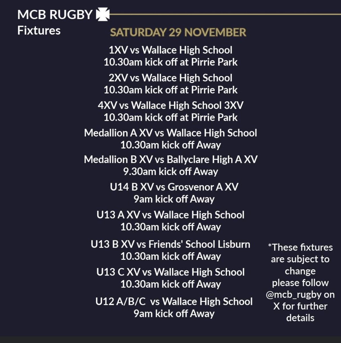MCB RUGBY (@mcb_rugby) / Posts / X
