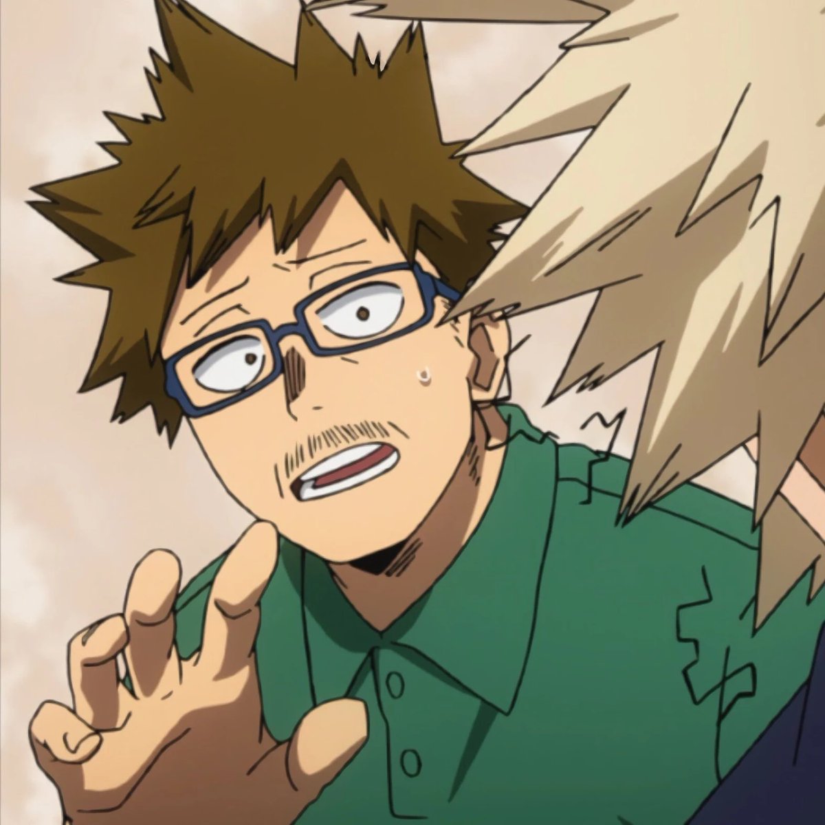 爆豪勝己 「let's wear glasses with papa…」|whatever, nerd #MHAspoilersのイラスト