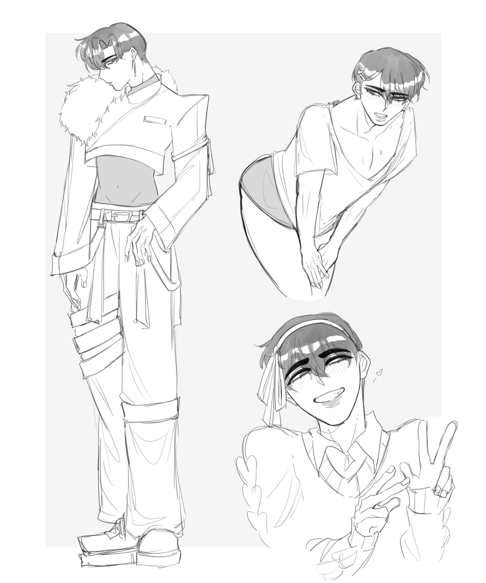 wanted to make an idol Ivan design, with some fanservice he does for ...